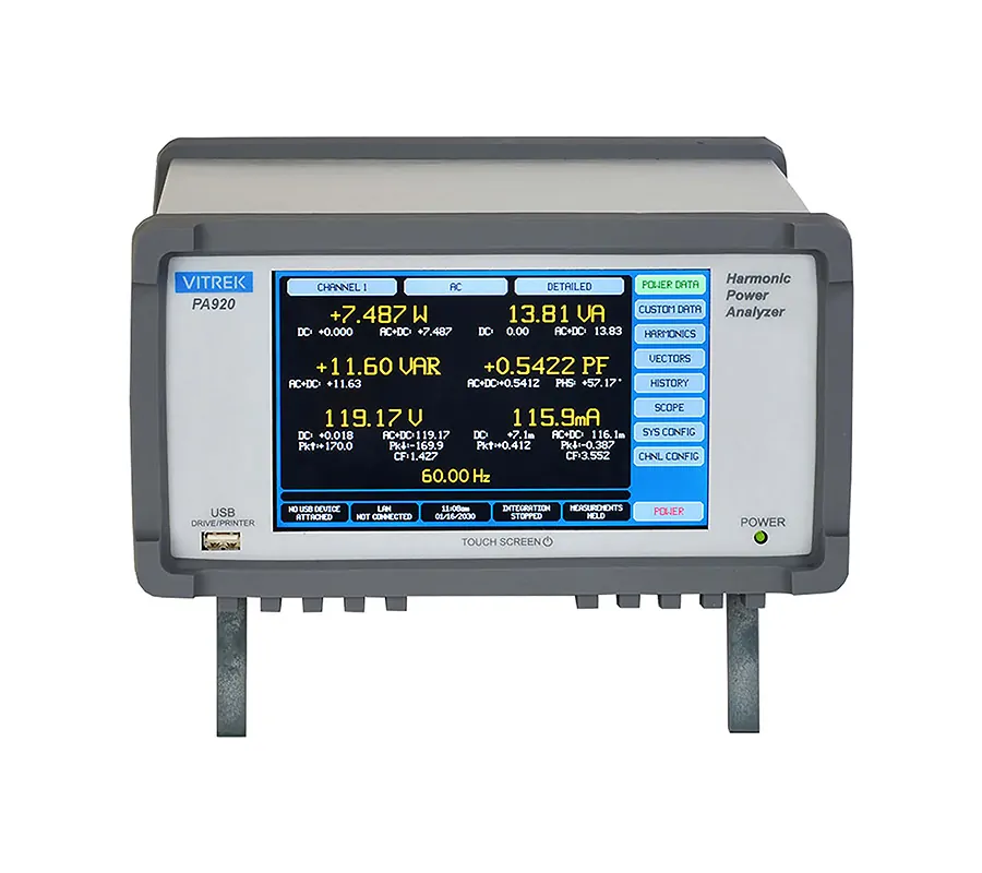 Vitrek PA920 Precision Harmonic Power Analyzer - Westek Electronics